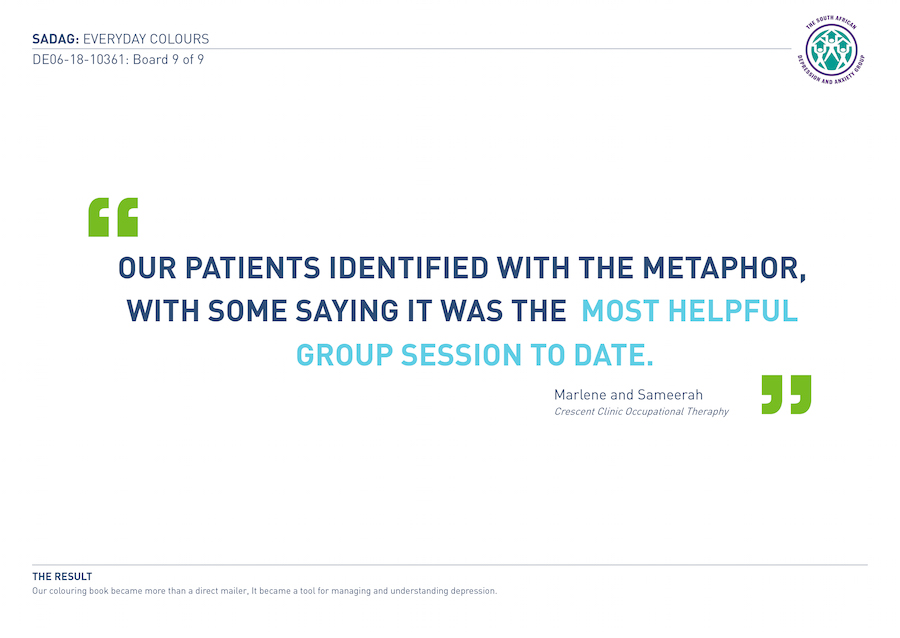 South African Depression and Anxiety Group ‘Everyday Colours’ - IDIDTHAT.co