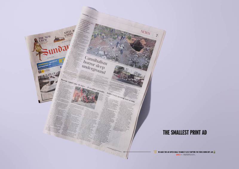 Windhoek 'The World’s Smallest Print Ad' - IDIDTHAT.co